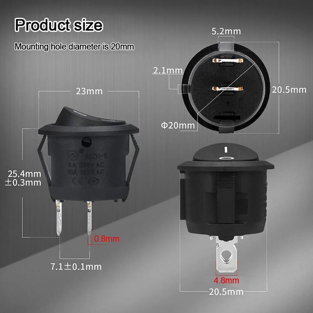 Auto 12 Volt Rocker Switches On/Off Rocker Switch|Auto Electrical