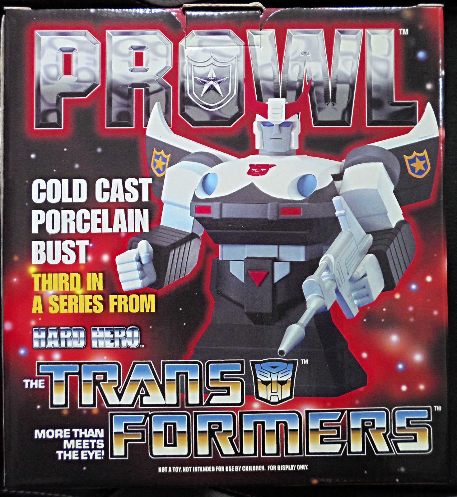 2002 Hasbro G1 Transformers Hard Hero Prowl Bust 0837/5000 Diaclone ...