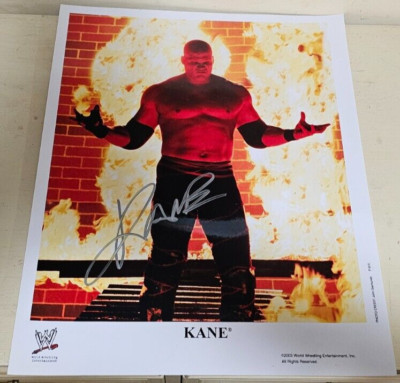 WWE Kane Signed Autograph 16 x 20 Photo RARE*** Signed in Store WWF No ...