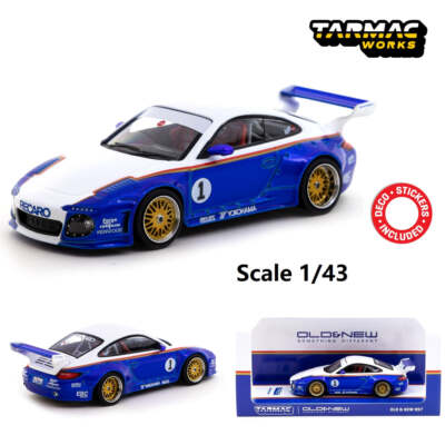 TARMAC WORKS 1/43 Old & New 997, Blue / White T43-TL026-BLW | eBay