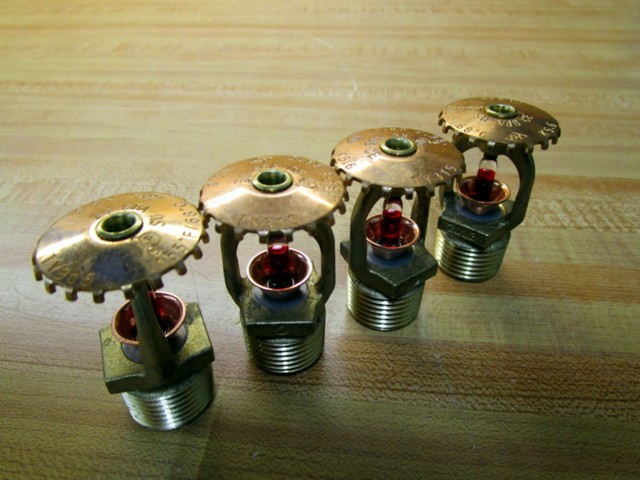 TYCO TY315 1/2in 775701286 Brass Upright Fire Sprinkler Heads for sale ...