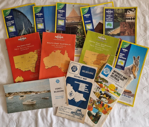 1970's 2000's - Bulk Lot x 12 Vintage Maps NRMA | eBay
