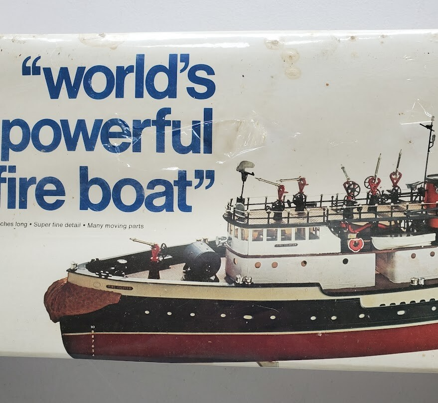 Vintage MODEL KIT World’s Most Powerful FIRE BOAT Entex NEW In Box USA ...