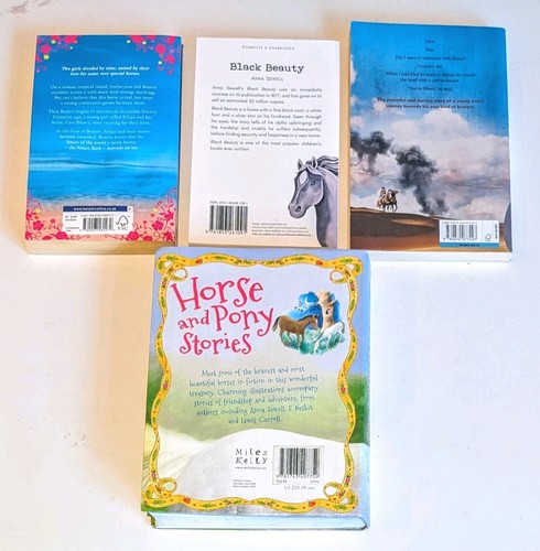 Horse Pony Childen 4x Paperback Books Black Beauty Loyal Creatures ...