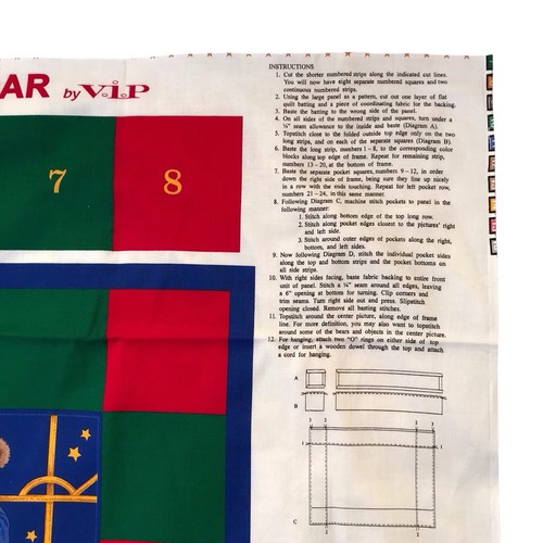 VIP Teddy Bears Advent Calendar Christmas Countdown Panel Fabric 36” By ...