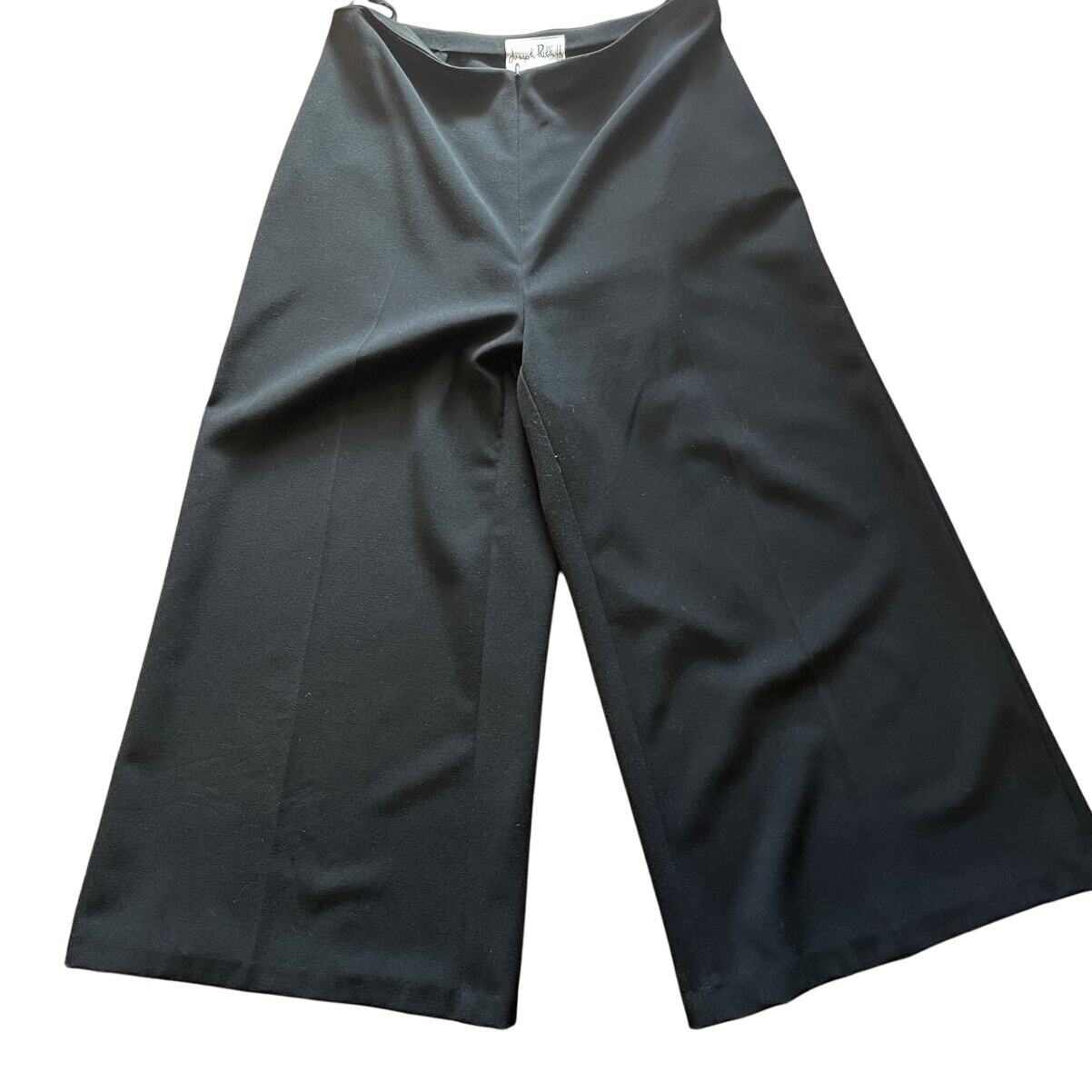 Joseph Ribkoff Black Zipper Front Culotte Pants Wide Leg Size 6 US | eBay