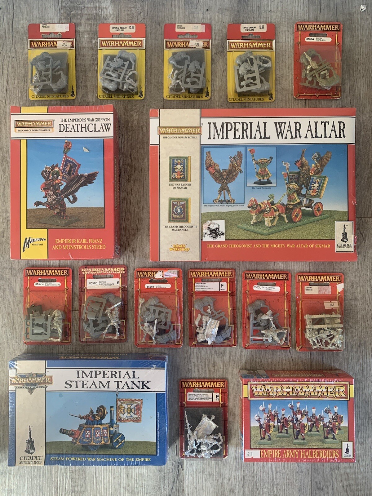 Warhammer Empire Army Sealed Boxes And Blisters Exceptional Rare NIB ...