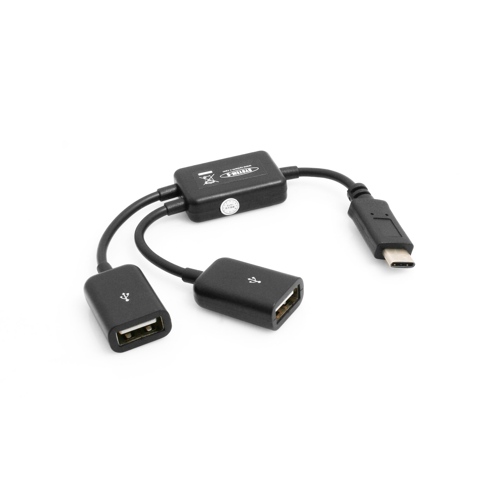 System-S Y- Kabel USB 3.1 Typ C male zu 2 x USB Typ A female Y-Splitter | eBay.de
