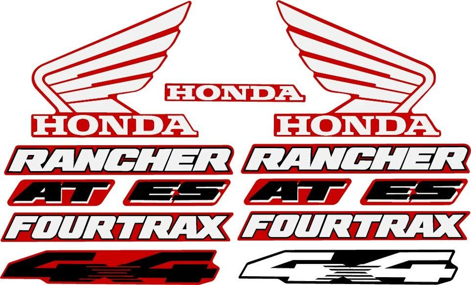 2004 2005 2006 2007 Honda Rancher 350 400 ES AT Decal Sticker Graphic ...