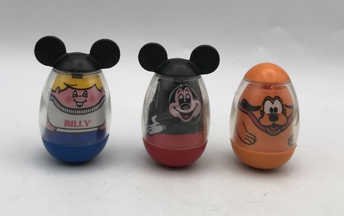 Vintage HASBRO Weeble Wobble Lot Disney Clubhouse MICKEY MOUSE & PLUTO ...