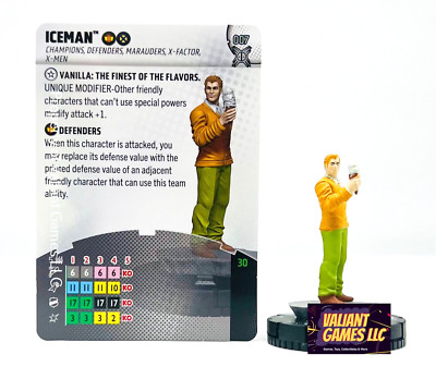 Marvel Heroclix Iceman #007 w/ Card Deadpool Weapon X Set | eBay
