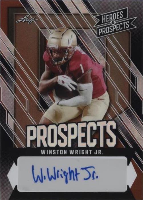 2024 Leaf Heroes & Prospects - Prospect Autographs Winston Wright Jr. # ...
