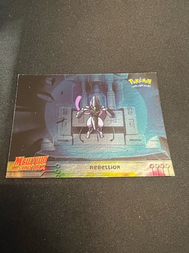 Pokemon Topps 8 Rebellion Holo Mewtwo Strikes Back Light Play Trading ...