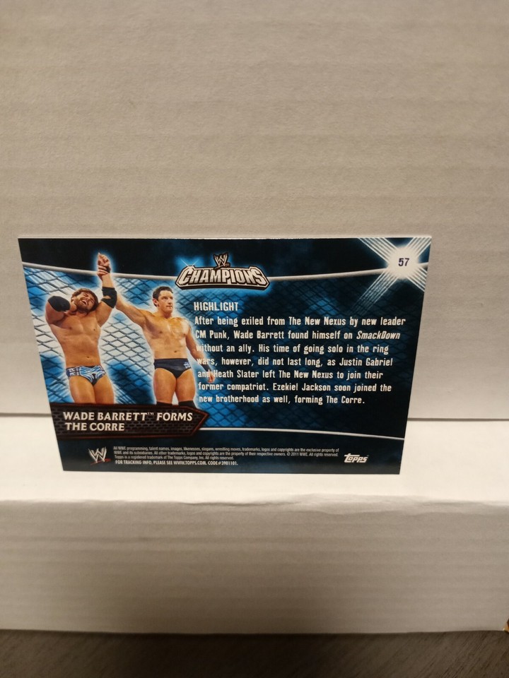 2011 Topps Champions WWE #57 Wade Barrett Forms The Corre card | eBay