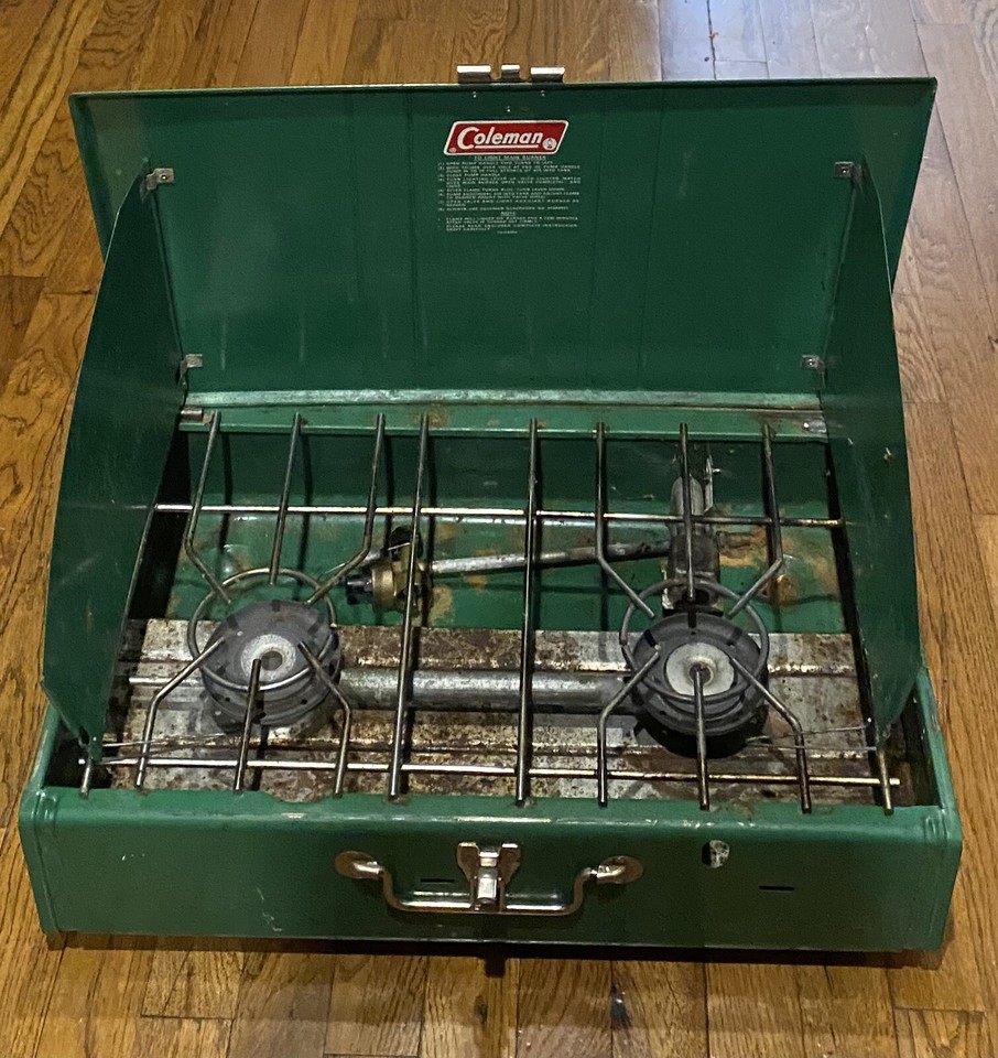 Coleman #413G 2 Burner Gas Camping Cook Stove 1974 - Made USA | eBay