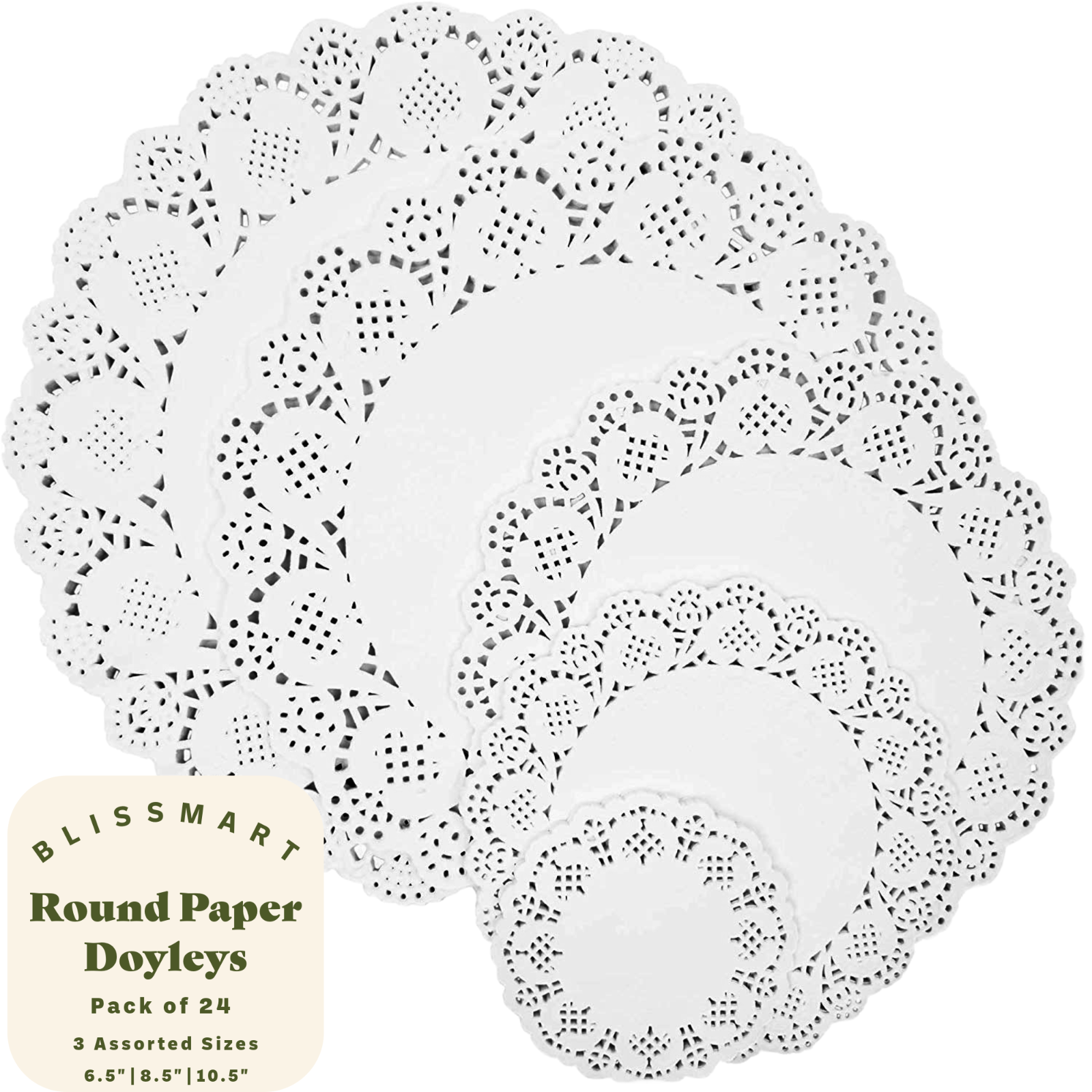 Assorted Paper Party Doilies Doily Lace Doyleys Catering Wedding Round ...