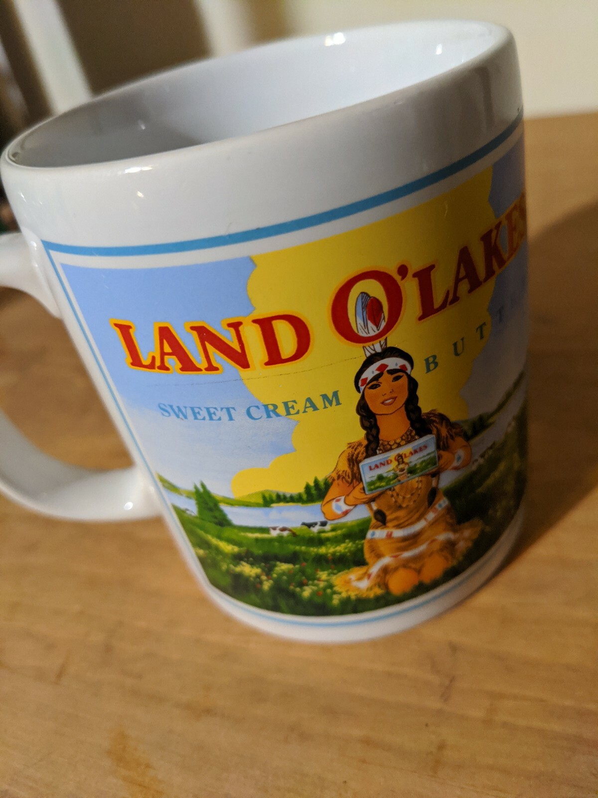 Land O' Lakes Coffee Mug England Coloroll KilnCraft recent retired logo ...