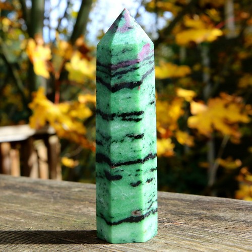 RUBY ZOISITE CRYSTAL POINT TOWER POLISHED NATURAL HEALING GEMSTONE OBELISK | eBay