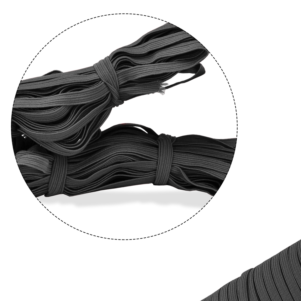 Coloured Elastic Cord Soft Stretch Stretchable 5mm Flat Choose Colour ...