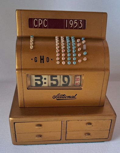 NCR 1950s Cash Register Electric Clock WORKS Near Excellent | eBay