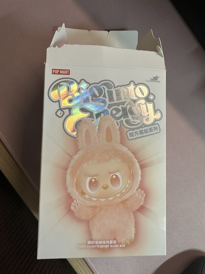 Rare Labubu Big Into Energy Series PopMart BIE Secret ID - 100% ...