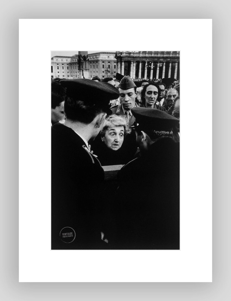 VTG Jeanloup Sieff Rome Death Of Pope Pius Xii Photogravure Art 1958 ...