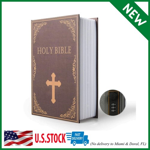 Bible Book Safe Lock Money Cash Sentry Hidden Secret Diversion Box ...