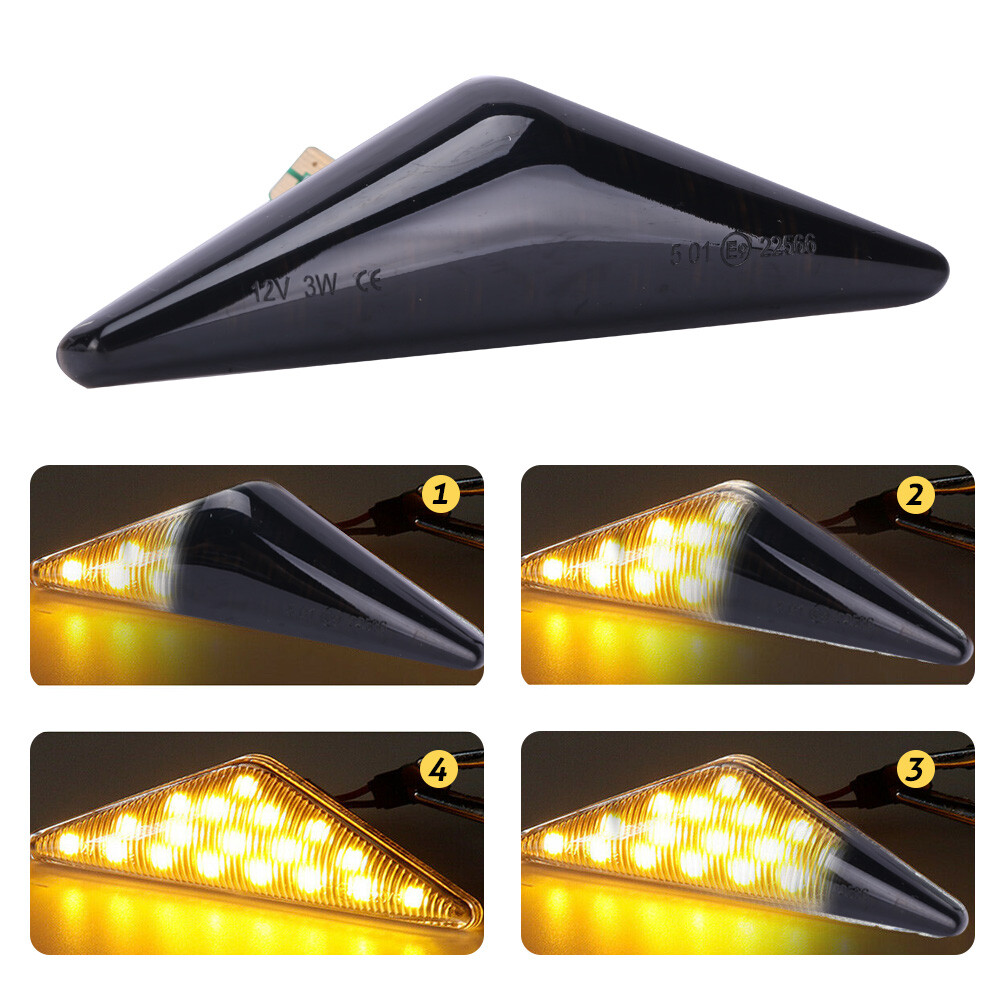 Pair Flowing Side LED Indicator Blinker Light For Ford Falcon FG XT XR6 ...