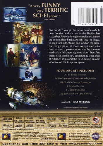 Firefly The Complete Series (DAMAGED CASE) SEE DETAILS NEW 4-DISC DVD ...