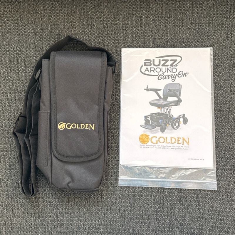 GOLDEN TECHNOLOGIES BuzzAround CarryOn Folding Power Chair Model GP130 ...