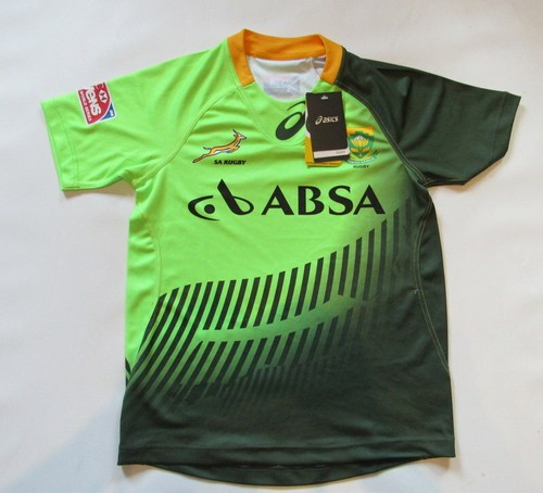 South Africa RUGBY SEVENS shirt jersey ASICS 2014-2015 Springboks adult ...