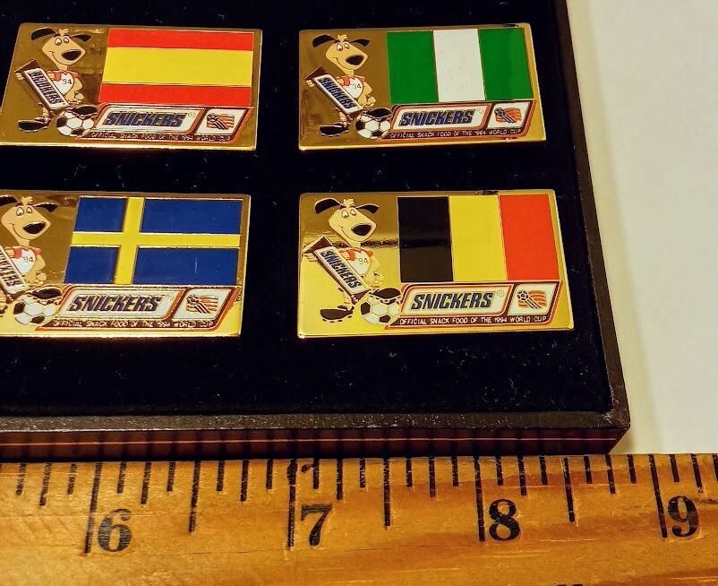 Snickers World Cup Soccer LTD. Edition Commemorative Pin Set of 25 NIB ...