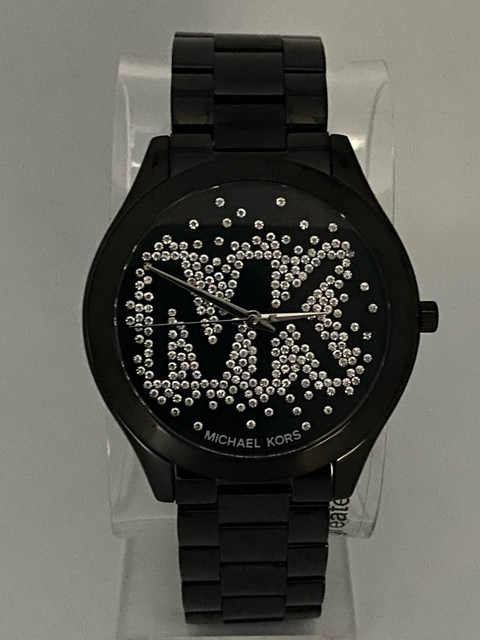 Michael Kors Slim Runway Women's Black Watch - MK3589 for sale online ...