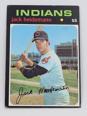 1971 Topps Baseball Vintage Jack Heidemann Indians | eBay