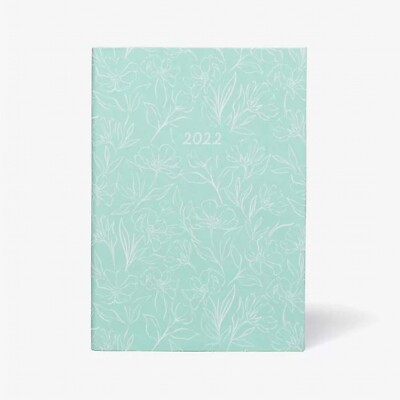 Paperchase A5 Flexy Linear Green Floral Diary 2022 | eBay UK