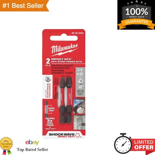 Milwaukee 2-Inch Shockwave Impact Driver Bit - Ultimate Strength ...