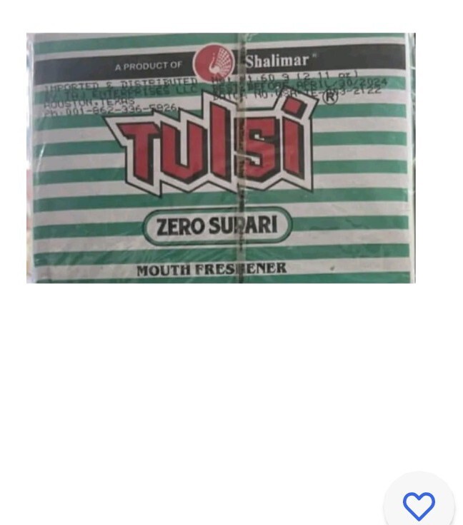 Tulsi Zero Supari Shalimar Meetha Pan Masala Mouth Freshener 24 pouches ...