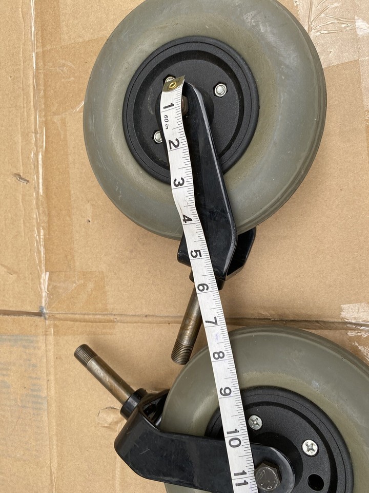 Invacare Ranger II Power Wheelchair Caster Wheels, Forks W/ Tires. | eBay