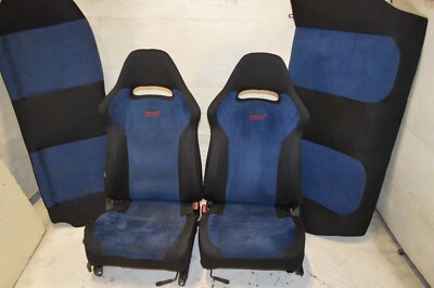 02-07 JDM SUBARU IMPREZA WRX STI GDA GDB V7 FRONT REAR OEM STI SEATS ...