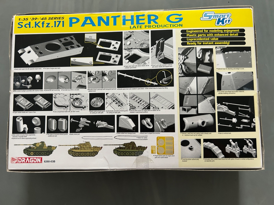 Dragon Sd. Kfz. 171 Panther G 1/35 Model Tank Unassembled Kit 6268 | eBay
