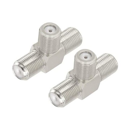 F Type Splitter 3 Way Connector F-Type Female to Dual f female to dual ...