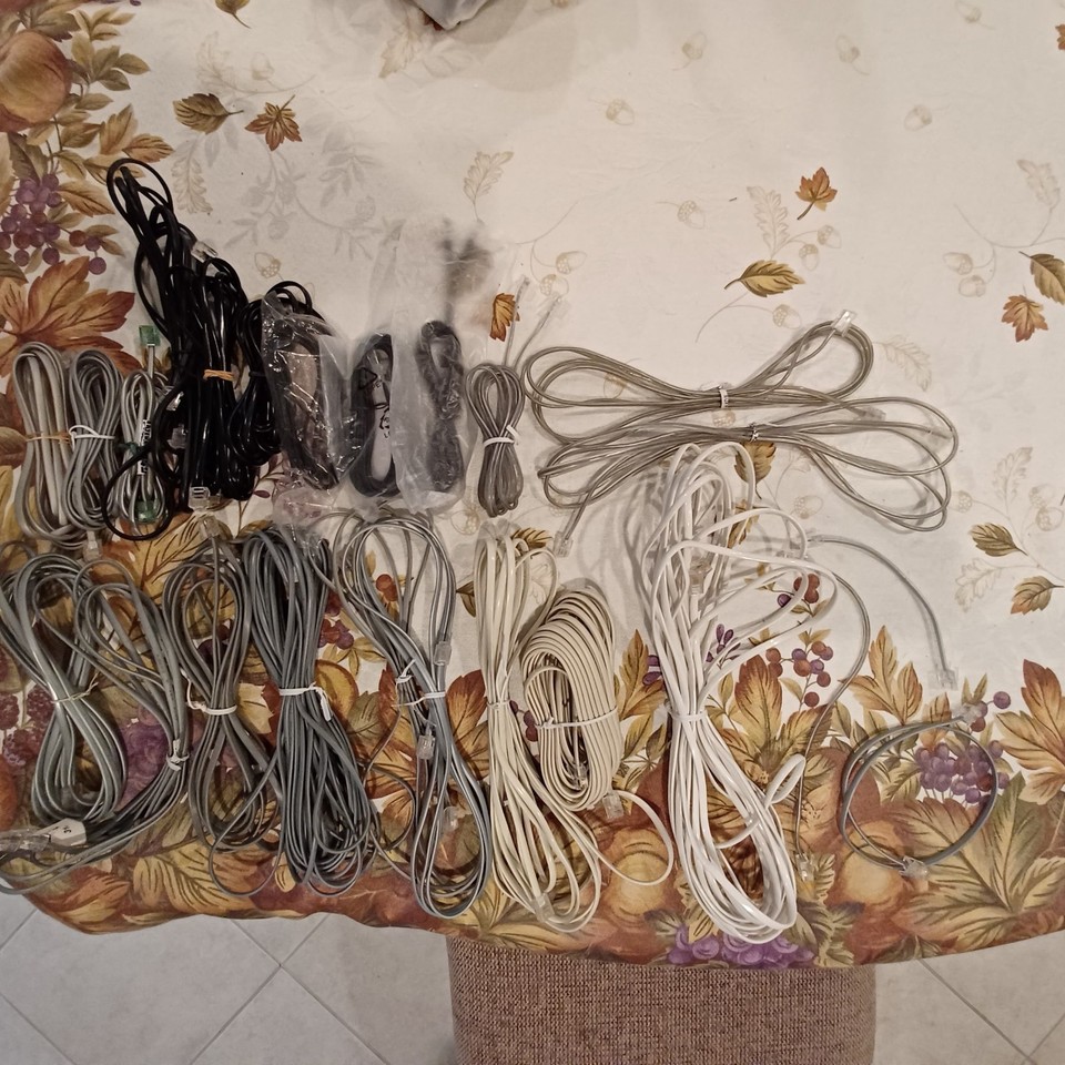 Vintage Telephone Receiver Cords Wires Parts Lot Mostly New Old Stock ...