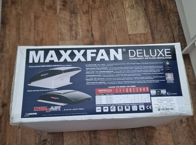 MAXXAIR MAXXFAN DELUXE SMOKE CAMPERVAN CARAVAN ROOF VENT REMOTE CONTROL ...