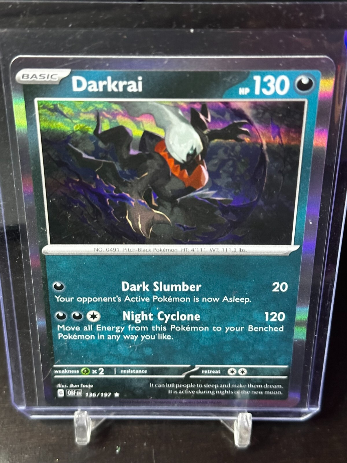 Darkrai Holo Rare Pokemon TCG Card 136/197 | eBay