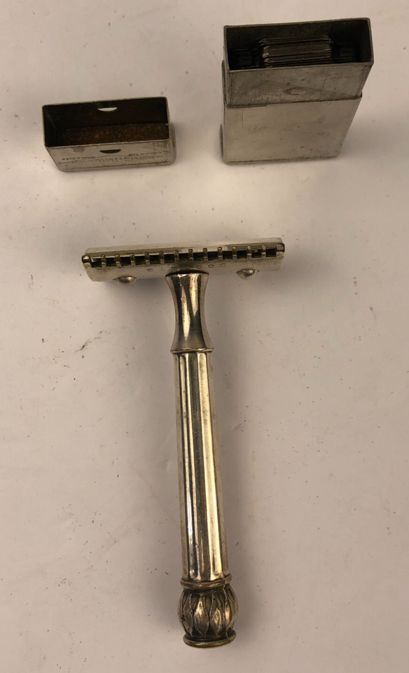 Vintage Pat 1904 Gillette Pocket Edition Safety Razor Set in Antique ...