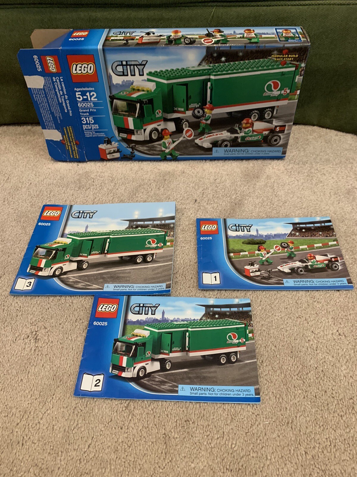 LEGO CITY: Grand Prix Truck (60025) 315 Pieces - 100% Complete w/ Box ...