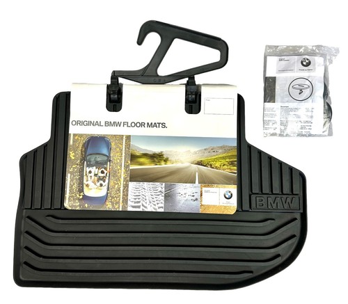 BMW 5 Series All-Weather Rubber Mat Set Rear (Black) 51472346785 OEM | eBay