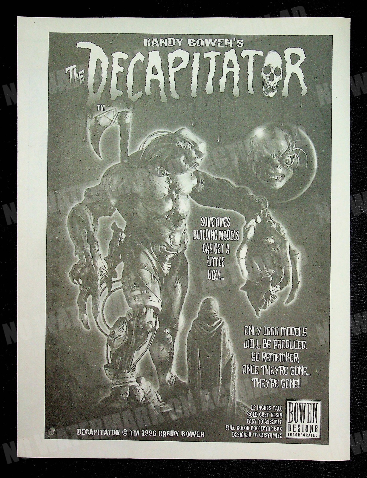 The Decapitator Figure Randy Bowen Designs 1996 Print Magazine Ad Poster ADVERT | eBay