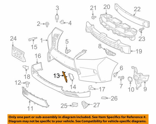 53126-48100 Toyota Moulding, radiator grille, center lh 5312648100, New ...