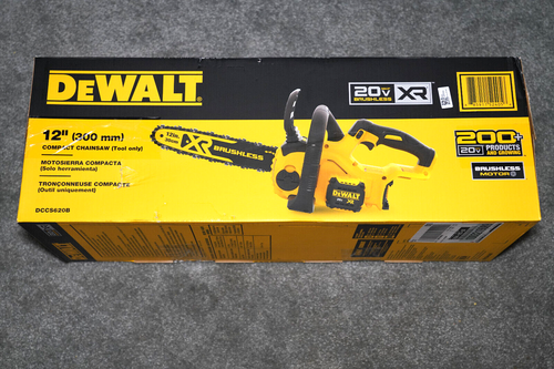 New! DEWALT DCCS620B 20V MAX XR Brushless 12 in. Compact Chainsaw, Tool ...